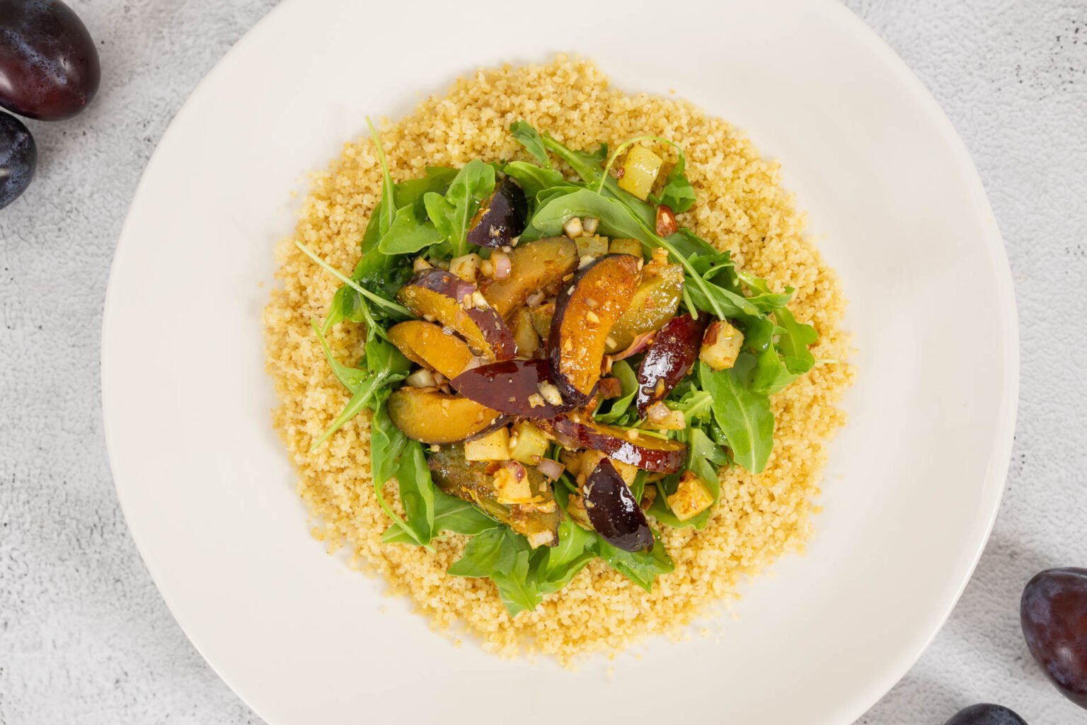 Zwetschgensalat mit Couscous